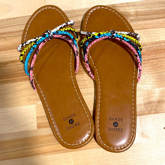 Shade & Shore | Shoes | Womens Shade Shore Colorful Snake Print Slip On ...